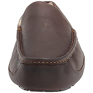 UGG Men's Ascot Slipper, Tan Leather, 10