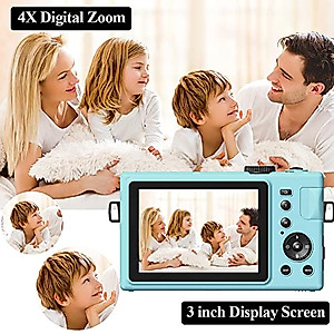 CEDITA Digital Camera Vlogging Camera 24MP Full HD 1080P Digital Camera with 3 Inch IPS Screen Camera 4X Digital Zoom Vlog Camera G13 0