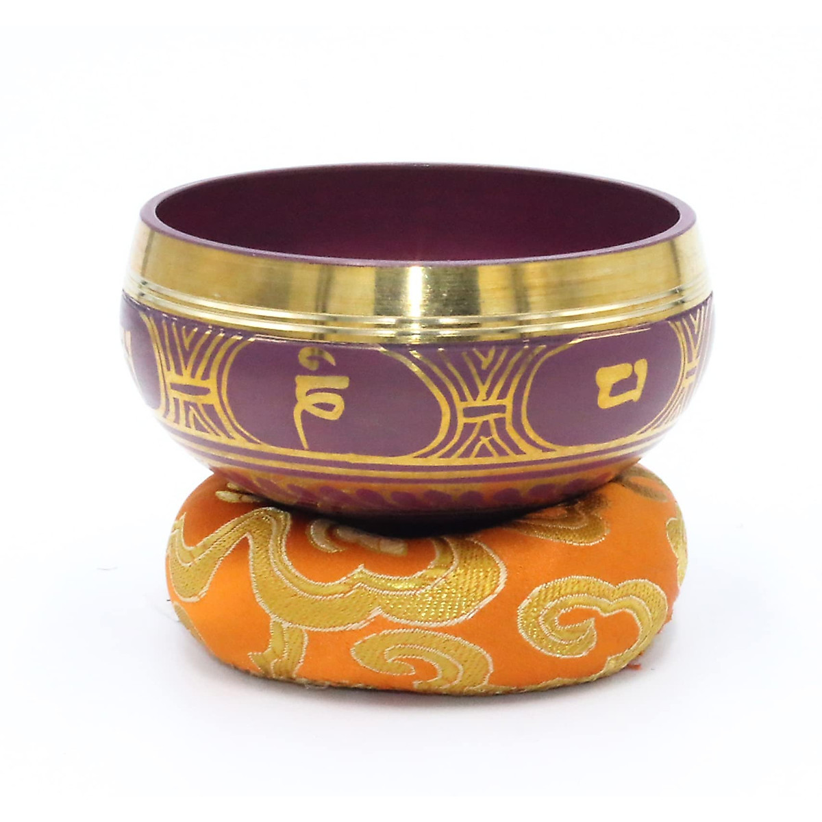 Tibetan Colored Singing Bowl Set-For Meditation, Yoga, Sound Therapy, Spiritual Healing, Prayer, Mind and Body Relaxation (3")