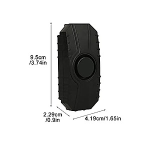 Wireless Bike Alarm with Remote,Bicycle Motorcycle Alarm,Vehicle Security Alarm System Security Vibration Motorcycle Bicycle/Door Burglar Alarm,110-115dB Loud(size:with 1pc Remote Controller)