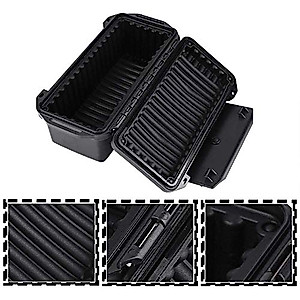 Outdoor Shockproof AntiPressure Airtight Survival Case Waterproof Container Storage Carry Box Sealed Case Fishing Carry Box (C) everyday carry waterproof box