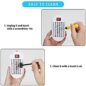 Indoor Bug Zapper for Home, Electric Mosquito Zapper Indoor Plug in, Small Mosquito and Gnat Trap Killer Lamp for Bedroom, Garage, Kitchen, Baby Room 4 Pack