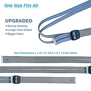 Airfit P10 / N30 Headgear Strap Upgraded CPAP Mask Replacement Straps Fully Adjustable Design Quickfit Elastic Fit for Resmed P10 / N30 Nasal Pillow System - Blue//Grey (2-Pack)