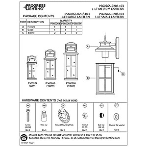Progress Lighting Williamston Collection 1-Light Clear Glass Antique Bronze Farmhouse Outdoor Small Wall Lantern Light, 12.00x5.00x6.00