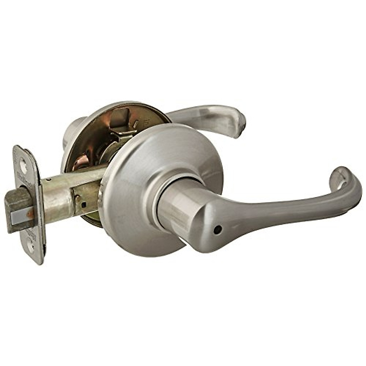 Kwikset 93001-881 Security Dorian Privacy Lever, Satin Nickel