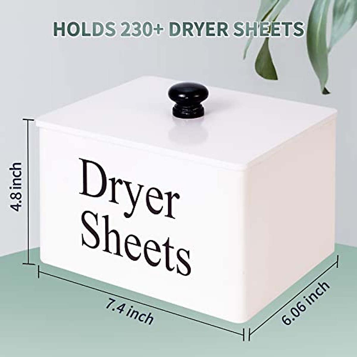 Dryer Sheet Holder, Dryer Sheet Dispenser, Wood Dryer Sheet Container Box For Laundry Room, Rustic Dryer with Lid, Farmhouse Home Decor Organizer,Fabric Softener Storage Bin