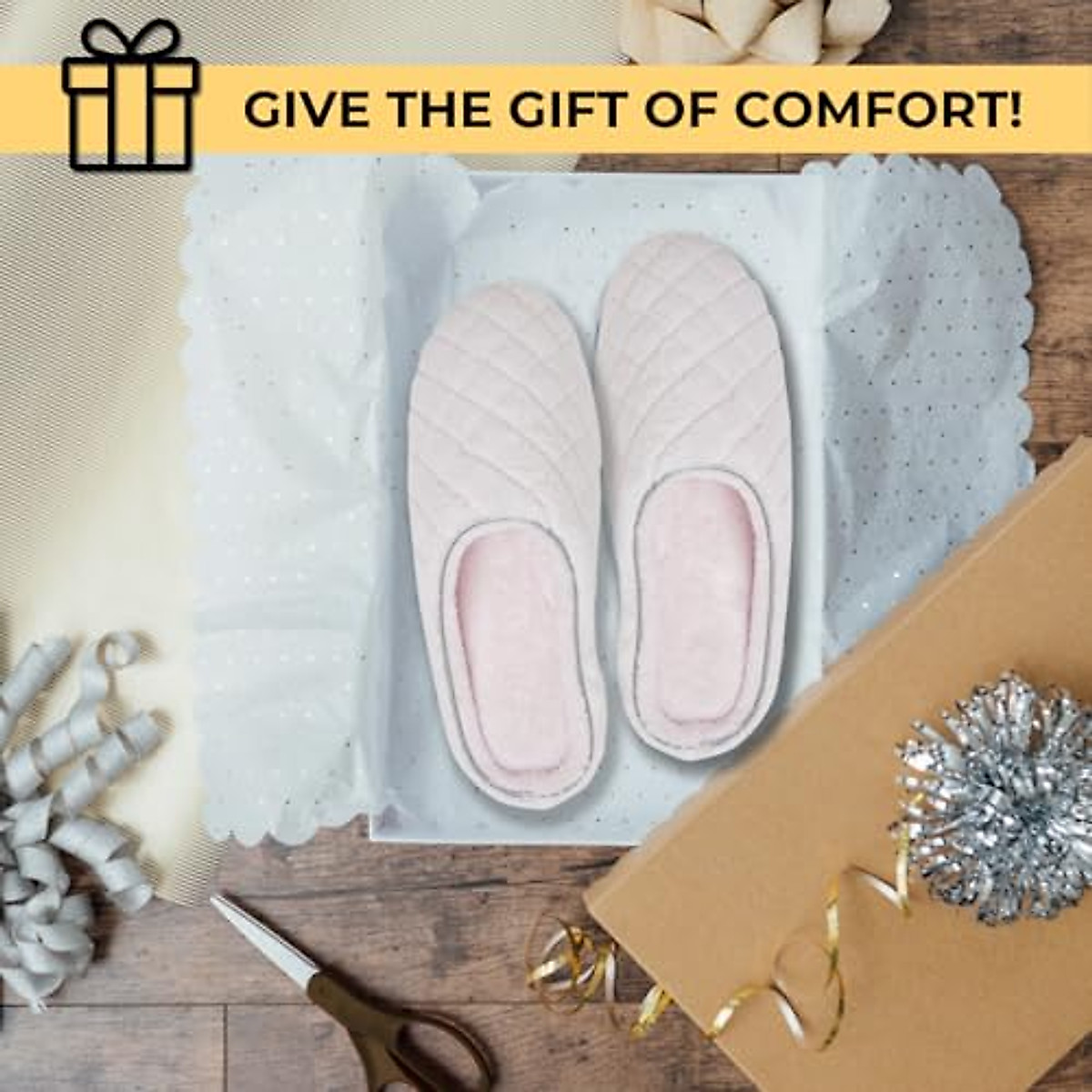 Dearfoams Women's Lacey Machine Washable Memory Foam Comfort Easy on/Off Clog Slipper, Light Heather Grey, X-Large