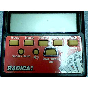 Radica Model#517 Radica Bonus Poker & Radica Draw Poker Two Games In One LCD Handheld Game Model#517