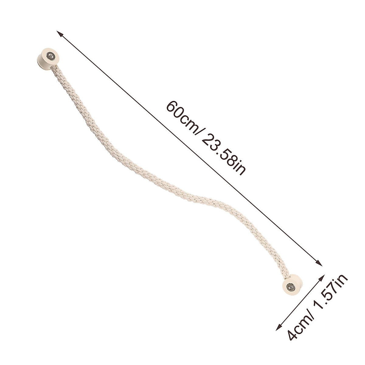 iplusmile 2 Pcs Curtain Magnetic Button Curtain Ties Weave Rope Curtain Tiebacks Woven Rope Curtain Tiebacks Magnetic Drape Curtain Tiebacks Weave Rope Curtain Tie Backs Cotton No Punching