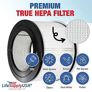LifeSupplyUSA Filter Replacement Compatible with Honeywell 29500 HEPA Enviracaire 50300 50311 53000 53001 64500 Air Purifiers Kenmore 83163 83168 83188