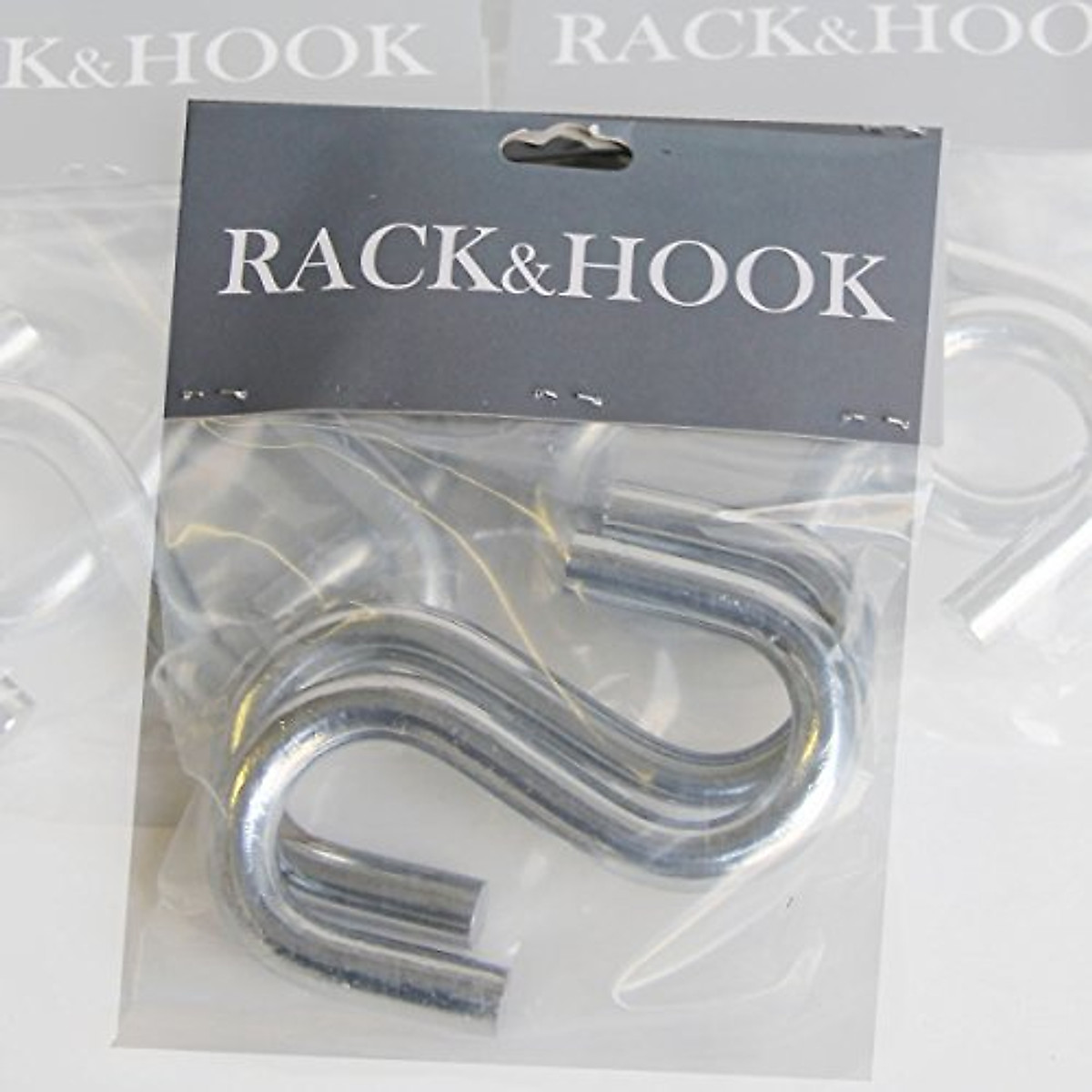 WALLNITURE Premium Quality Heavy-Duty Small S Shaped Utility Hooks Chrome Finish 3.5 Inches Pack of 2