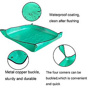 XUANNIAO Repotting Mat Garden Carpet Waterproof Repotting mat Gardening Mat Indoor and Outdoor Plant Repotting Mat (39.4X39.4 inches) 2P
