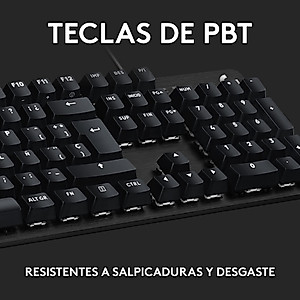 Logitech G413 SE Full-Size Mechanical Gaming Keyboard - Backlit Keyboard with Tactile Mechanical Switches, Anti-Ghosting, Compatible with Windows, macOS - Black Aluminum (Renewed)