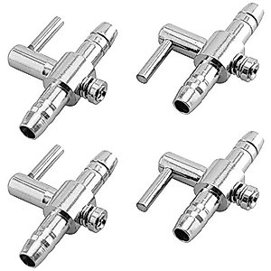 DGZZI Air Distributor Splitter 4PCS One-Way Air Flow Line Stainless Steel Pump Lever Control Valve for Aquarium Fish Tank