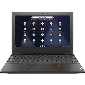 Lenovo Chromebook 11" HD Laptop, AMD A-Series A6 Processor, AMD Radeon Graphics, 4GB DDR4 Memory, 64GB Storage (32GB eMMC+MTC 32GB Flash Memory), Long-Lasting Battery, Chrome OS, Onyx Black