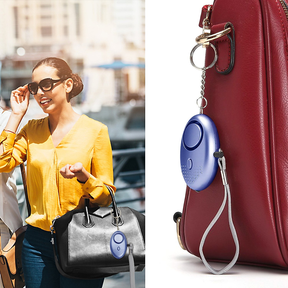 Personal Alarm for Women, 10 Packs 140DB Emergency Self-Defense Security Alarm Keychain with LED Light for Women Kids and Elders (Colorful)