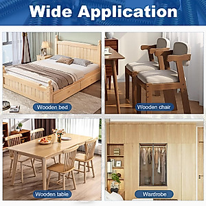 MroMax 15Pcs M8 x 50mm Hex Socket Flat Head Screws, Colorful Zinc Plated Carbon Steel, Fully Threaded, Hex Drive, Socket Cap Furniture Bolts Fastener for Crib, Bed Frame, Chair and Cabinet