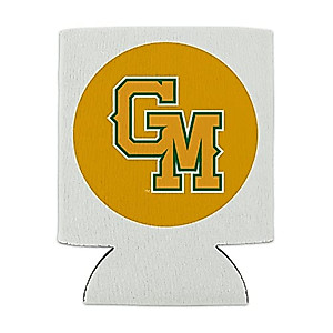 George Mason University Secondary Logo Can Cooler - Drink Sleeve Hugger Collapsible Insulator - Beverage Insulated Holder