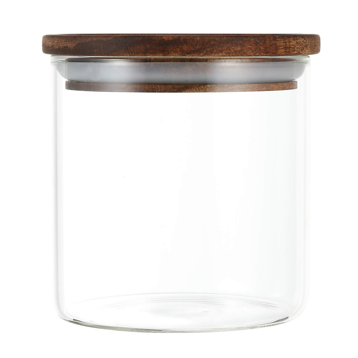 Mason Jars Mason Jars Glass Canister Jars Glass Kitchen Canisters with Airtight Bamboo Lid Cylinder Storage Containers for Flour Sugar Coffee Cookie Candy Snack and More 9. 5x13. 2 Terrarium/183 ( Col