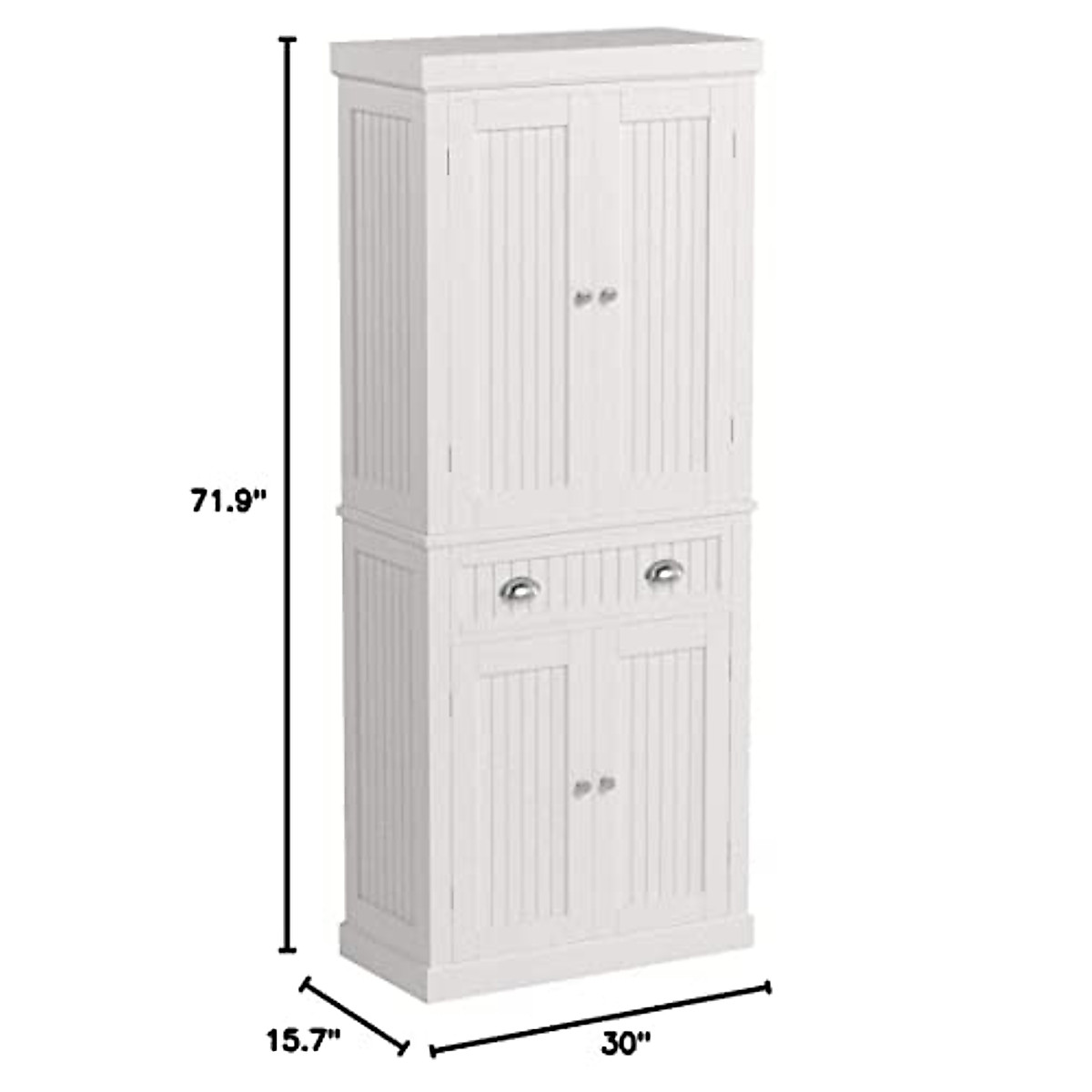 2L Lifestyle Ashlyn Cabinet White Finish, Large