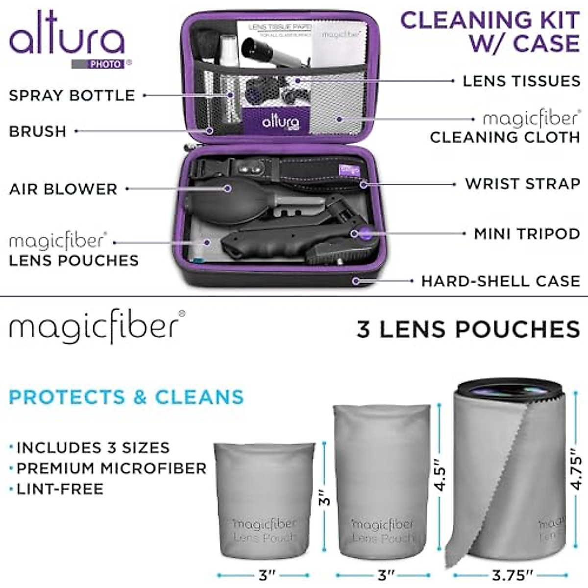 Tamron 70-180mm f/2.8 Di III VXD Lens for Sony E with Altura Photo Advanced Accessory and Travel Bundle