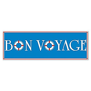 Bon Voyage Sign Banner Party Accessory (1 count) (1/Pkg)