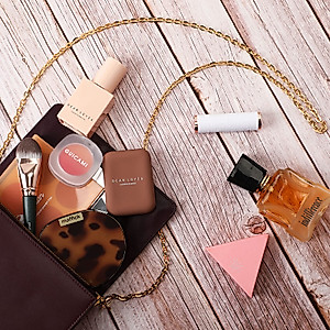 Junkin Replacement Purse Chain Strap Flat Chains Shoulder Straps Purse Link Chains Gold, Classic Style Mini Metal with Metal Slide Hook Buckles for DIY Handbags Crafts 47 Inch 31 Inch 15 Inch