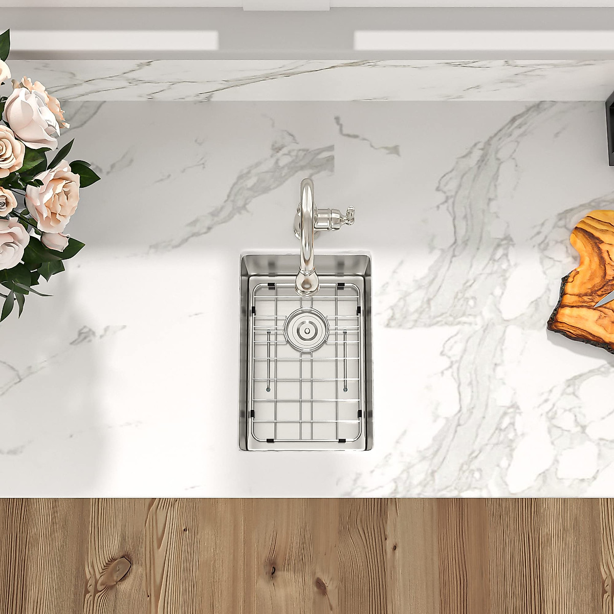 30 Undermount Kitchen Sink - Sarlai 30" Stainless Steel 16 Gauge Single Bowl Sinks, 30x18 Inch Sturdy Deep Bowl Basin Sink