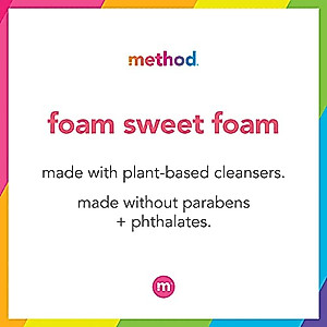 Method Foaming Hand Soap, Lemon Mint, Biodegradable Formula, 10 Fl Oz (Pack of 6)