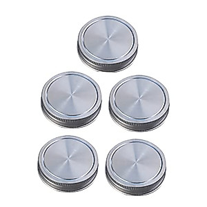 Mason Jar Lids Wide Mouth 1 5pcs Mason Jar Ball Canning Lids Jar Sealing Lid Home Use Mason Jar Lid Sealing Lid with Silicone Gasket Leakproof Cover Sealing Cap Can Lid Metal