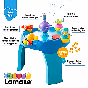 Lamaze 3-in-1 Airtivity Center – Developmental Sensory Toy Activity Center, Grows with Baby, Mess-Free Water Table Alternative