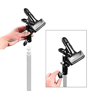 SLOW DOLPHIN Photo Studio Heavy Duty Metal Clamp Holder with 5/8 Light Stand and Umbrella Reflector Holder(2 PCS)