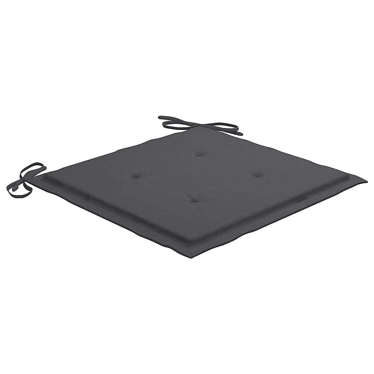 UTSRABFA Conversation Furniture Set Patio Dining Chair Outdoor Club Chair Patio Chairs 6 pcs with Anthracite Cushions Solid Teak Woodfor Garden,Backyard, Lawn, Porch, Poolside