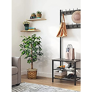 Aphighjoy Faux Plants Artificial Ficus Trees Eucalyptus Trees with Silk Leaves Fake Moss and Sturdy Nursery Pot, Fake Plants for Office Home Decor (4Ft -1Pack, Upgraded Ficus Tree)