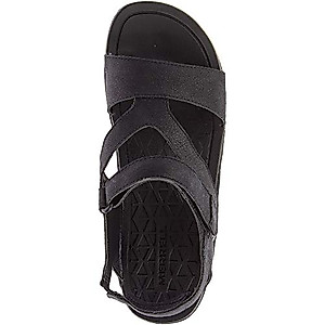 Merrell womens Trailway Backstrap Leather, BLACK, 7, medium