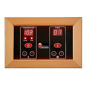 BOTARO Maxxus Saunas MX-J206-01 Seattle Carbon Far Infrared Sauna for 2 Persons, Hemlock Wood