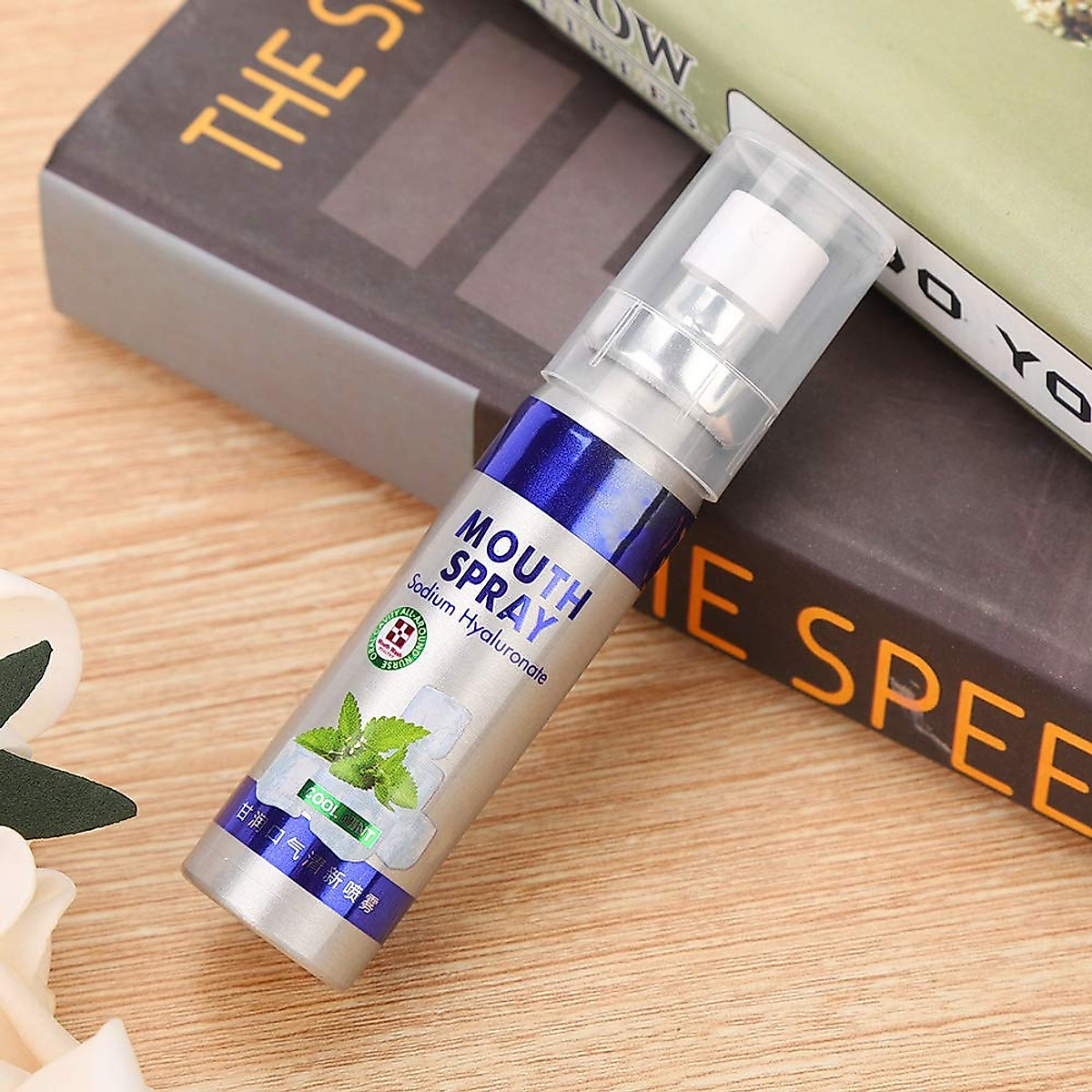 Ultra fine Mouth Spray, Breath Freshener Spray 2 x 2 x 9.7cm Nutrient Ingredients Liquid,Mint Flavor Breath Refreshing Mouth Spray Bad Breath Removal Oral Spray 20ml