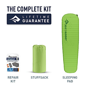 Sea to Summit Comfort Light Self-Inflating Foam Sleeping Pad for Camping and Backpacking, Regular (72 x 20 x 2 inches)