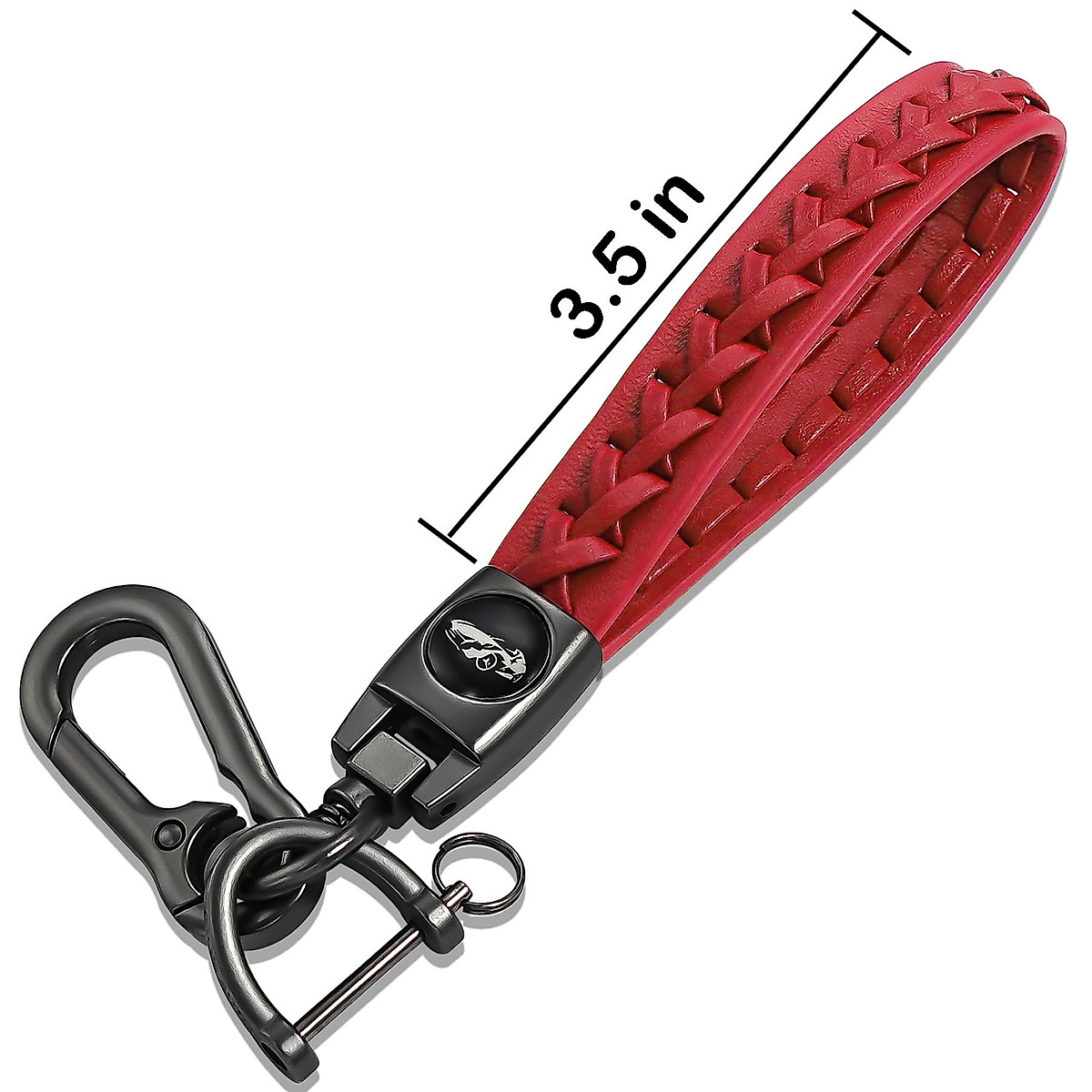 Yonmcfn for Honda Key fob Cover with Leather Keychain,Soft TPU 5 Buttons Key Shell,fit 2022 2023 Civic Accord Remote car Key(Red)