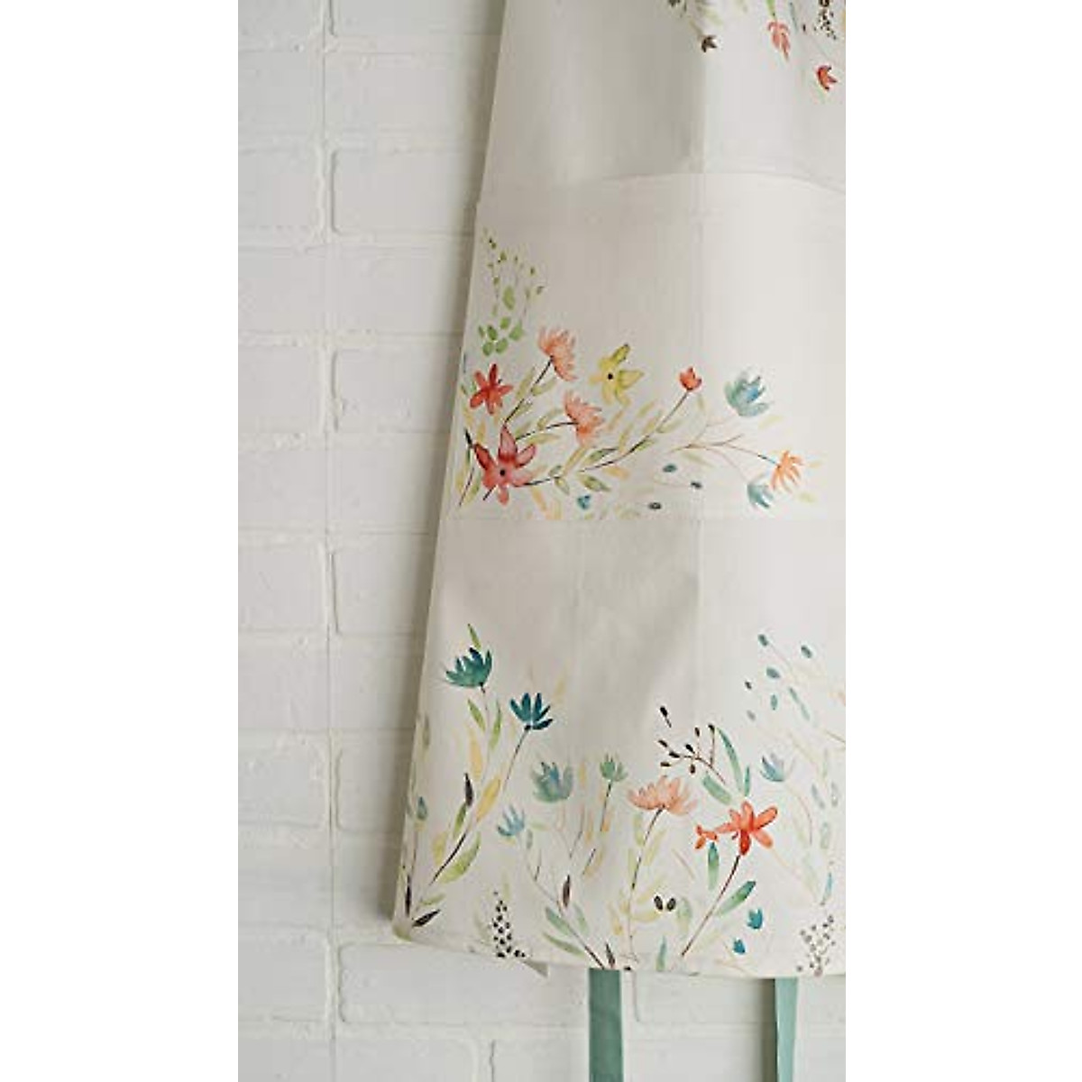 Maison d' Hermine Colmar 100% Cotton 1 Piece Kitchen Apron with an Adjustable Neck & Visible Center Pocket with Long Ties for Women Men | Chef (27.50"x31.50")