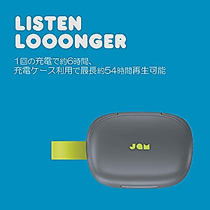 Jam Live Free Wireless Earbuds, Rechargeable - Grey