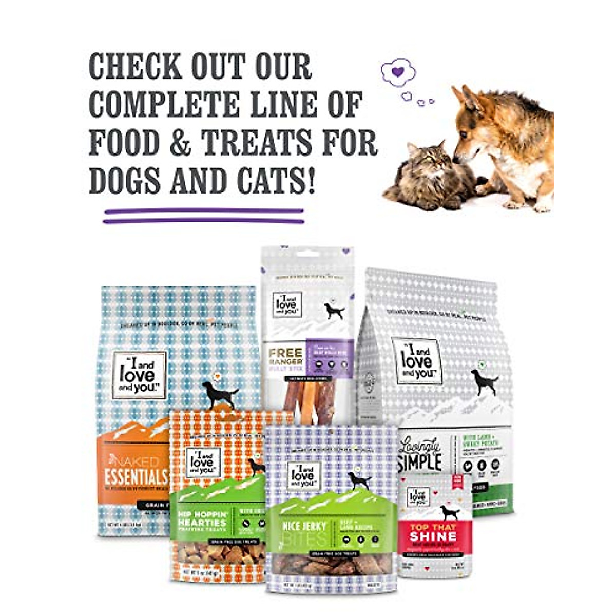 I and love and you Free Ranger No Stink! Natural Grain Free Bully Stix - Low Odor, 100% Beef Pizzle, 6-Inch, Pack of 5