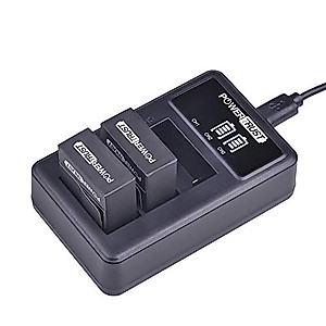 PowerTrust 3Pack AHDBT-301 AHDBT-302 Replacement Battery for Gopro HD Hero 3+ Hero3 Action Camera + LED 3-Slots USB Battery Charger with USB Cable