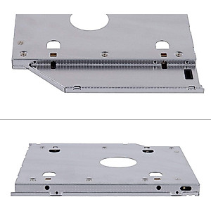 Padarsey 2nd HDD SSD Hard Drive Caddy Tray Replacement for MacBook Pro 13/15/17 inch A1278 A1286 A1297 2008 2009 2010 2011 2012 Internal Laptop CD/DVD-ROM Optical SuperDrive Adapter to 2.5 Inch 9.5MM