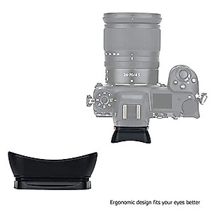 Soft Silicon Camera EVF Viewfinder Eyecup Eyepiece Eyeshade for Nikon Z5 Z6 Z7 Z6II Z7II Replaces Nikon DK-29 Eye Cup Protector (Does Not Fit Z9!)