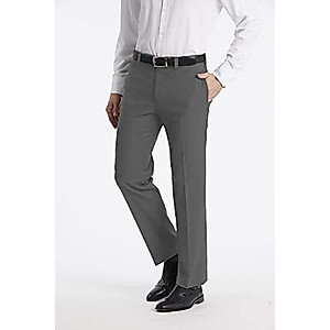 Calvin Klein Men's Modern Fit Dress Pant, Medium Grey, 32W x 30L
