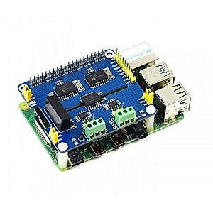 for Raspberry Pi 2-Channel Isolated CAN Bus Expansion HAT MCP2515 + SN65HVD230 Dual Chips Solution 3.3V/5V Breakout SPI STM32 with Multi Onboard Protection Circuits 2-CH @XYGStudy