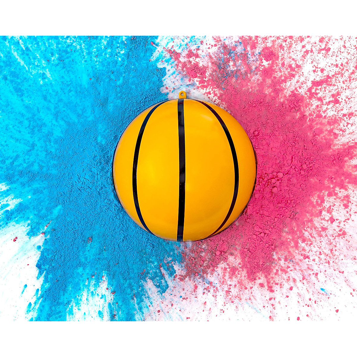 Gender Reveal Basketball with Powder | Exploding Basketballs Kit | Includes Both Pink and Blue Color Packs + One Basketball Shell