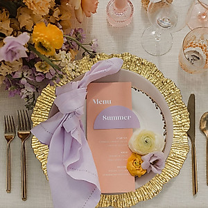 Spsyrine Gold Reef Charger Plates, 13" Table Chargers for Dinner Plate, Set of 6 Elegant Plastic Chargers Bulk Wedding, Tabletop Decor for Party, Events, Holidays.