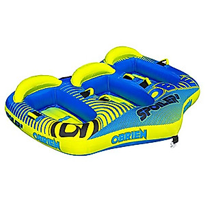O'Brien Spoiler 3 Person Inflatable Towable Tube, Yellow